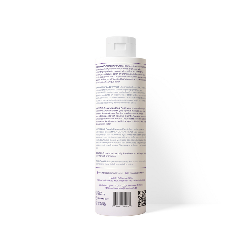 Shampoo Morado Matizador, 9 Oz.